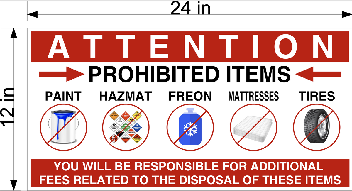 Prohibited Items Sticker – Mobiledumps